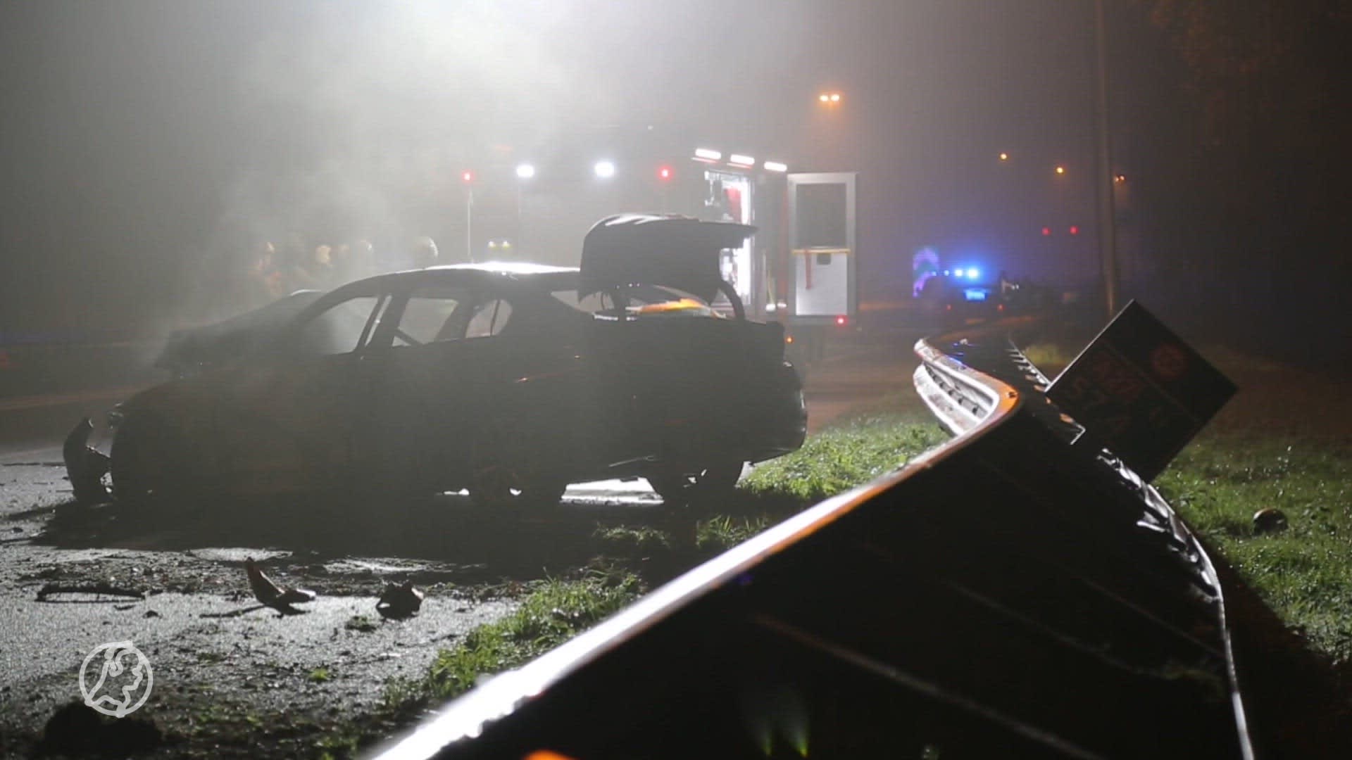 Ernstig ongeval op A27: vier gewonden, auto uitgebrand en weg dicht ...