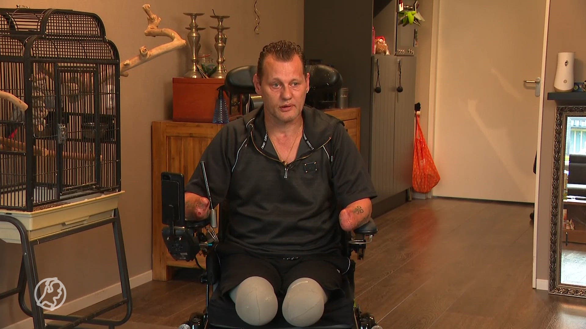 Michael werd wakker zonder armen en benen, nu wil hij weer stratenmaker ...