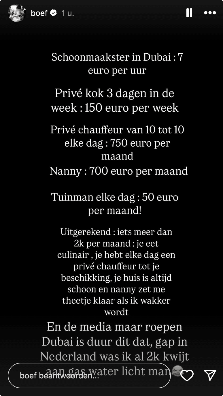 Rapper Boef geeft inkijkje in uitgavenpatroon | Shownieuws