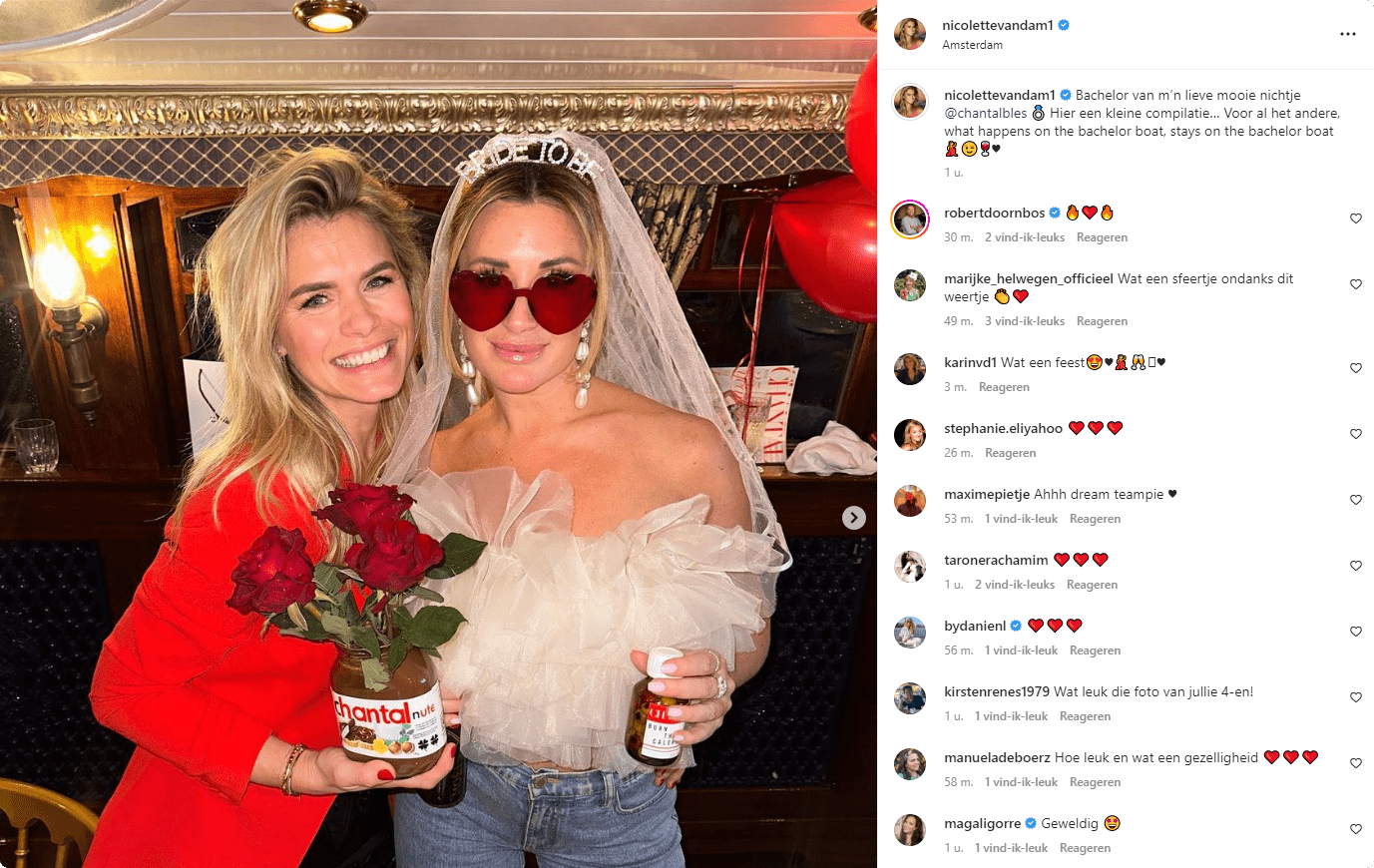 Chantal Bles viert haar vrijgezellenfeest | Shownieuws