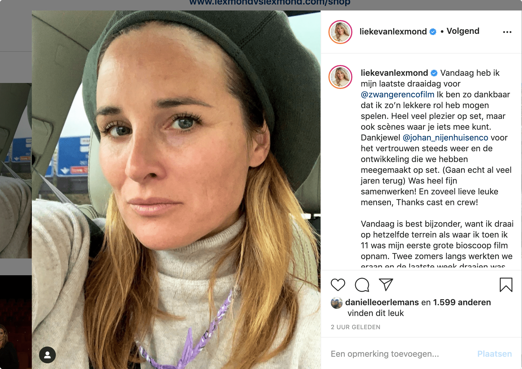 Lieke van Lexmond emotioneel om deze filmrol | Shownieuws