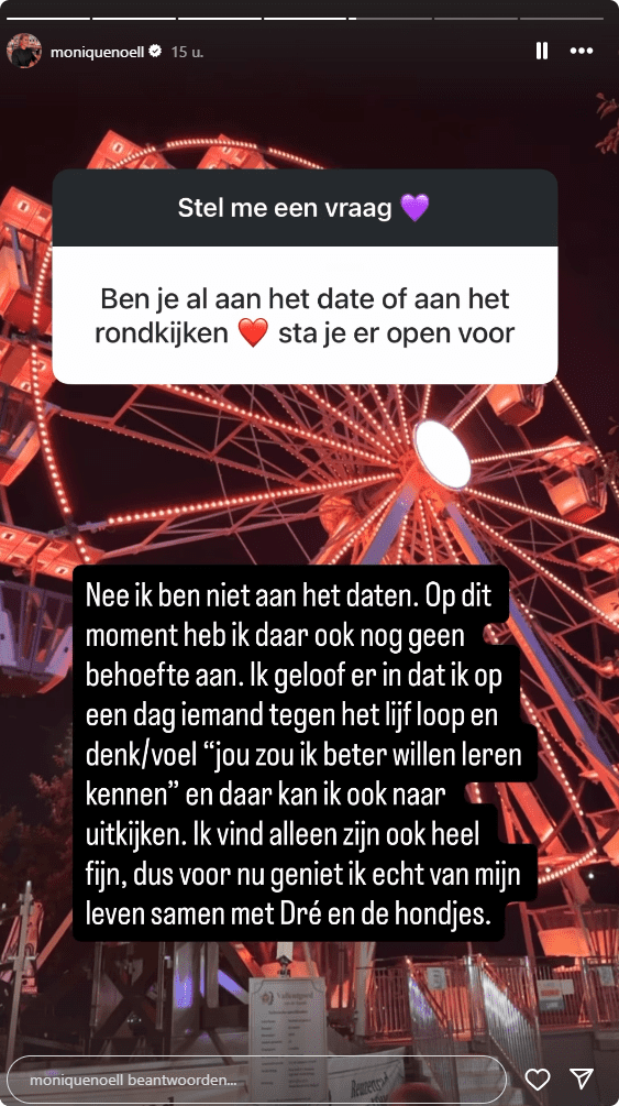 Monique Westenberg geeft duidelijkheid: weer aan het daten? | Shownieuws