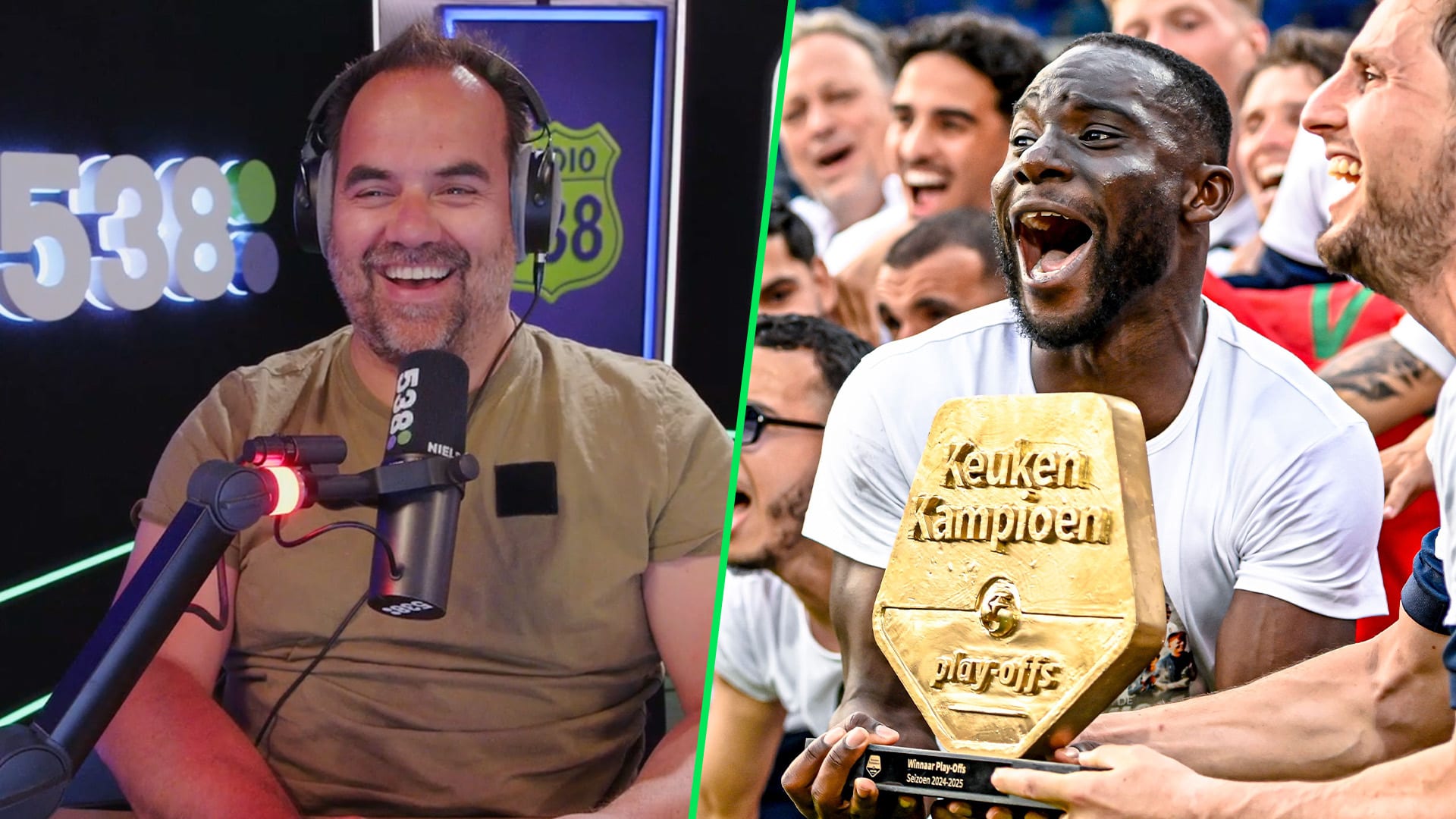 Mitch Apau promoveerde naar Eredivisie én kreeg een zoon op dezelfde ...