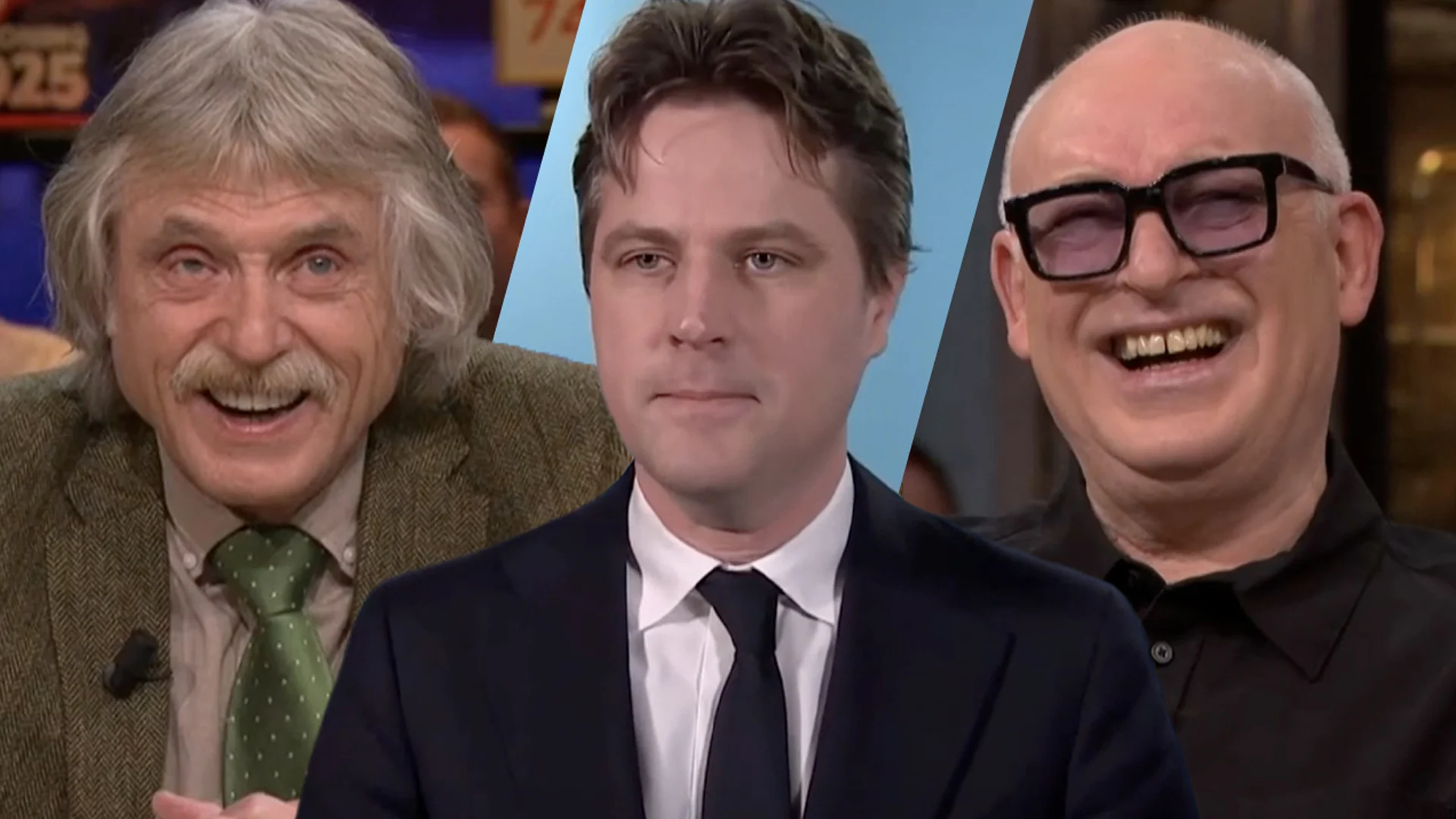 Johan Derksen en René van der Gijp lachen om Lucky TV van Jetten ...