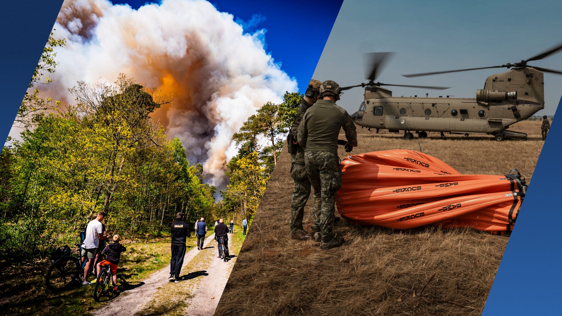 Grote natuurbrand Veluwe, rook van ver te zien en te ruiken | Hart van ...