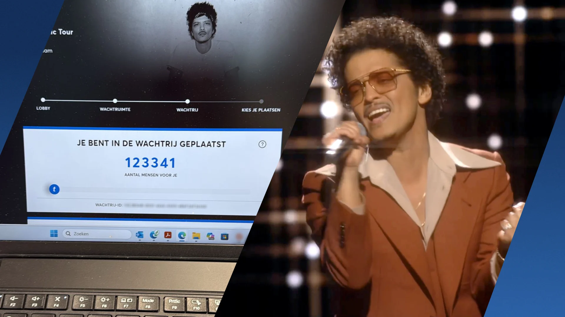 Stormloop op kaarten Bruno Mars, meer dan 220.000 fans in rij ...