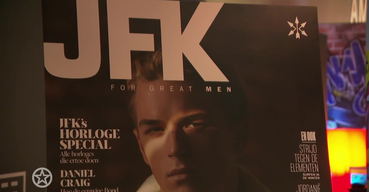 Antoon op de cover van JFK Magazine