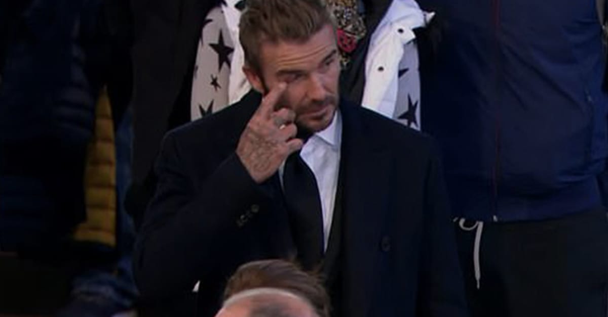 Emotionele Beckham staat 13 uur in de rij om afscheid te nemen van ...
