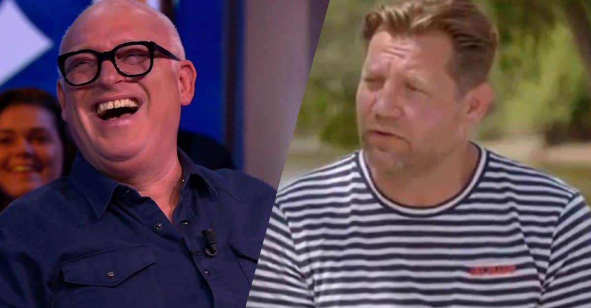 René in een deuk om foutje Dennis van der Geest: 'Van de verkeerde kant ...