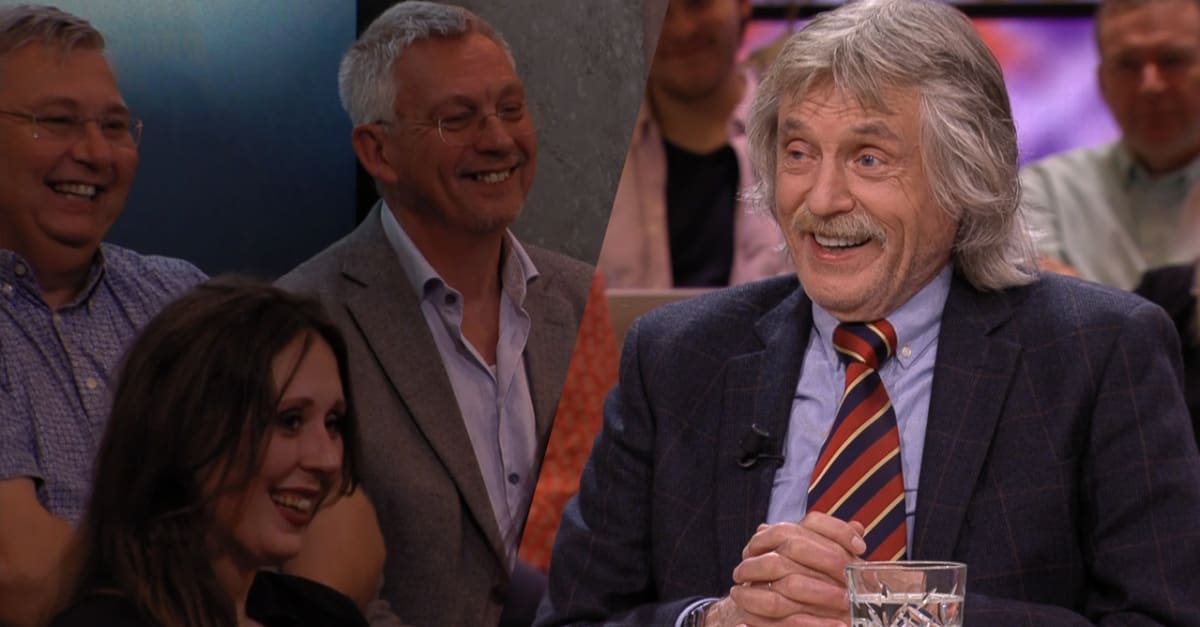 Johan richt zich tot publiek: 'Heeft er iemand lijm in z'n zak ...