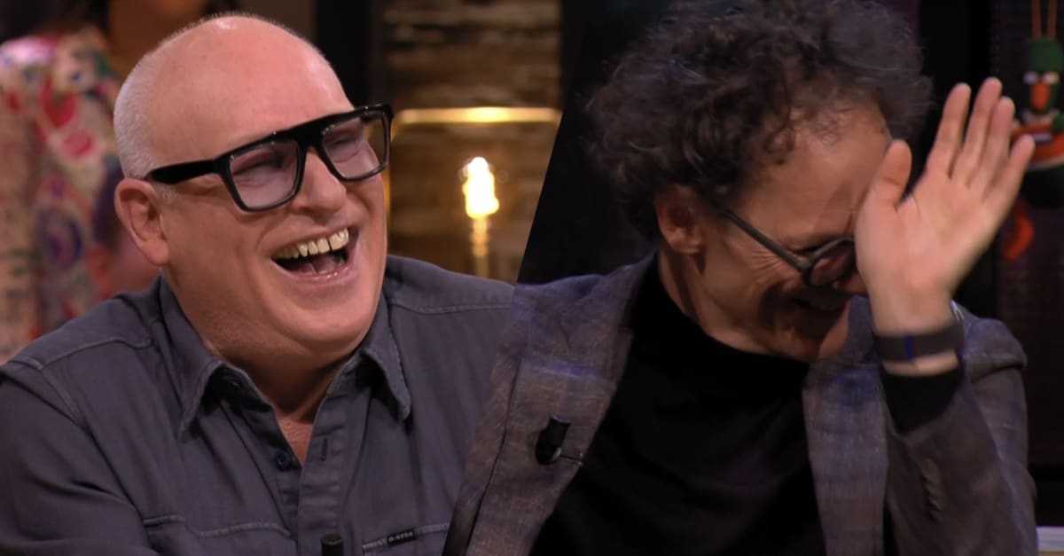René stelt pikante vraag aan Ben van der Burg: 'We gaan naar de reclame ... René stelt pikante vraag aan Ben van der Burg: 'We gaan naar de reclame ...