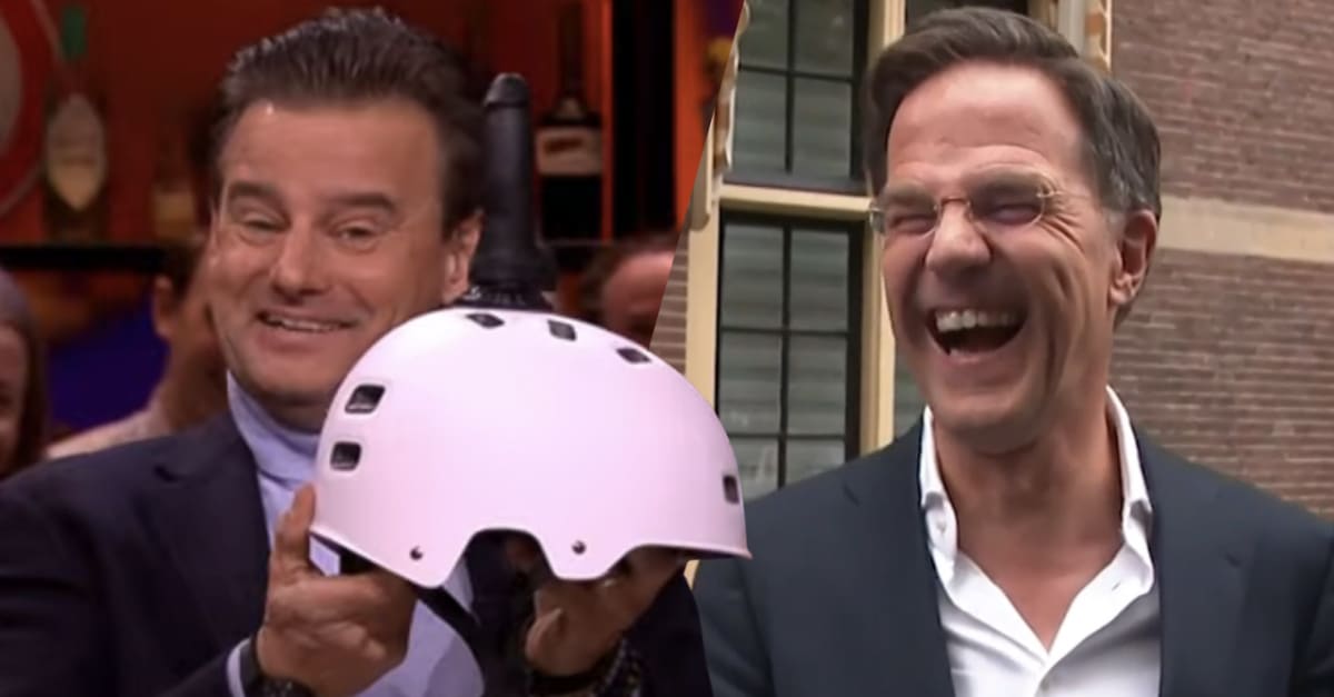 Mark Rutte onthult: dit is er gebeurd met de dildohelm van Vandaag ...