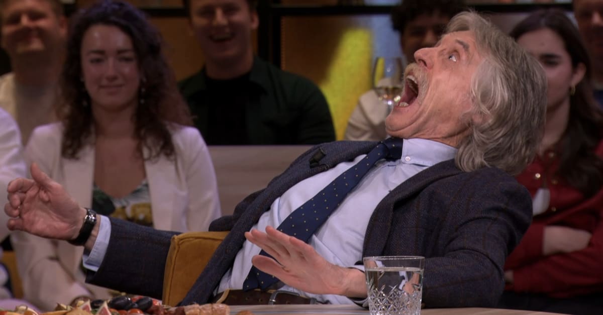 'Ze zit over de rand naar beneden te schijten!'