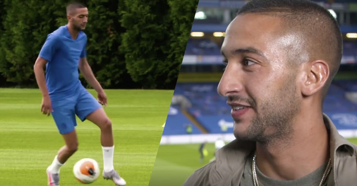 Ziyech geeft eerste interview als Blue: 'Het is een droom om in de PL te spelen' | Vandaag Inside