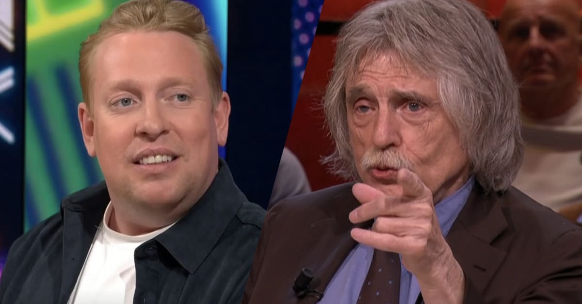 Johan windt zich op en maakt muziekshow en panellid Billy Dans met de ...