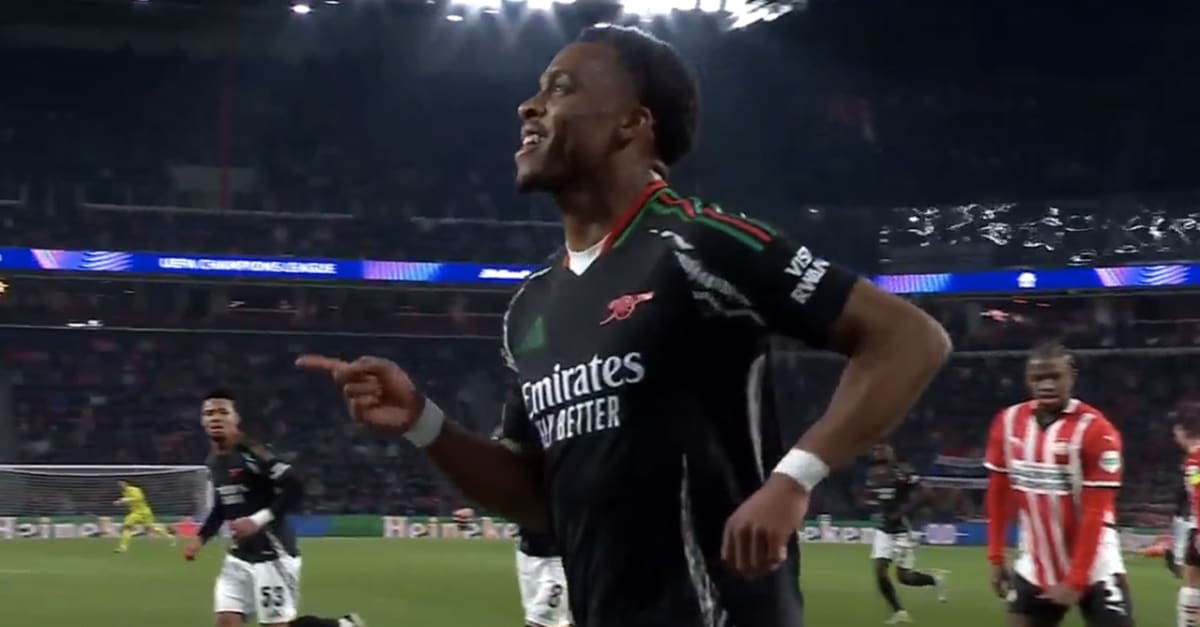 Videogoal: Nwaneri verdubbelt voorsprong Arsenal tegen PSV na ...