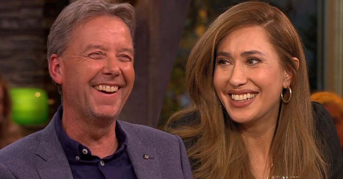 Fidan Ekiz en Valentijn Driessen woensdag aan tafel bij De Oranjezomer ...