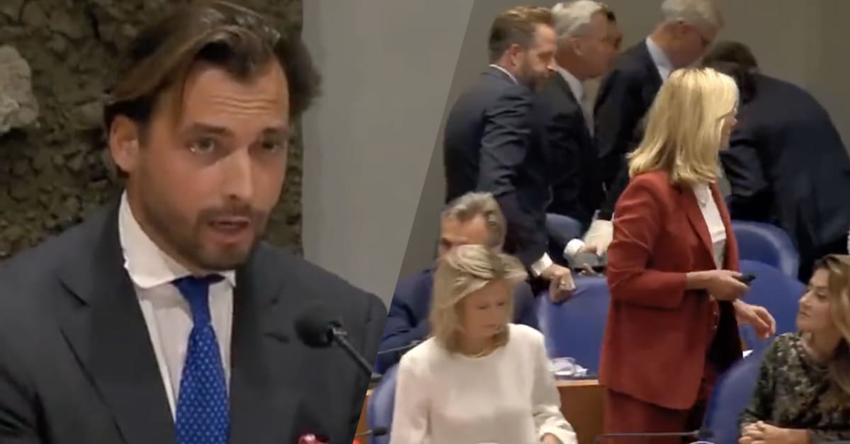 Hele kabinet verlaat zaal na opmerking van Thierry Baudet over Sigrid Kaag | Vandaag Inside