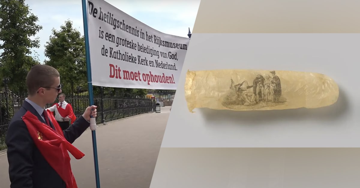 Protestactie tegen 200 jaar oude condoom in Rijksmuseum: 'Grove ...
