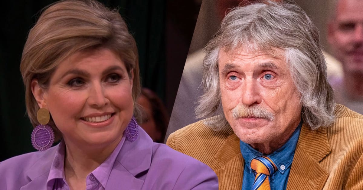 Johan Derksen las tv-columns van Angela de Jong met glimlach én ...