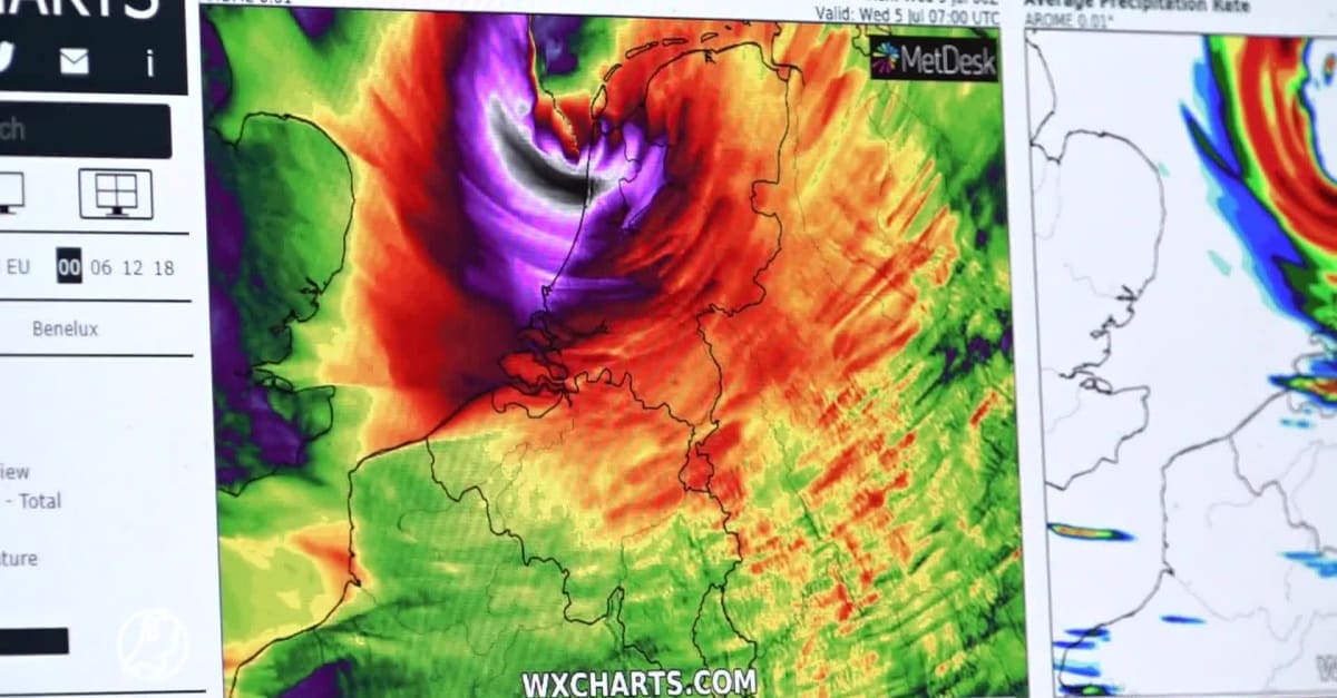 Poly eerste zeer zware zomerstorm ooit in Nederland | Hart van Nederland
