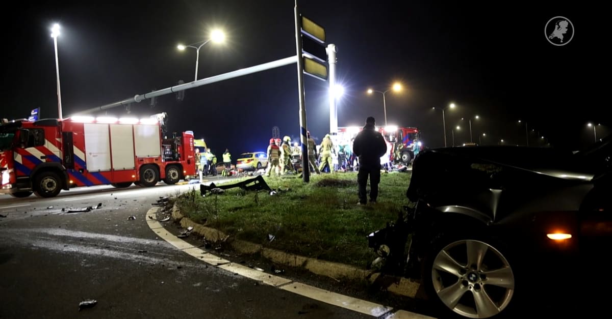 Drie gewonden bij ernstig ongeval op A9 bij Lijnden