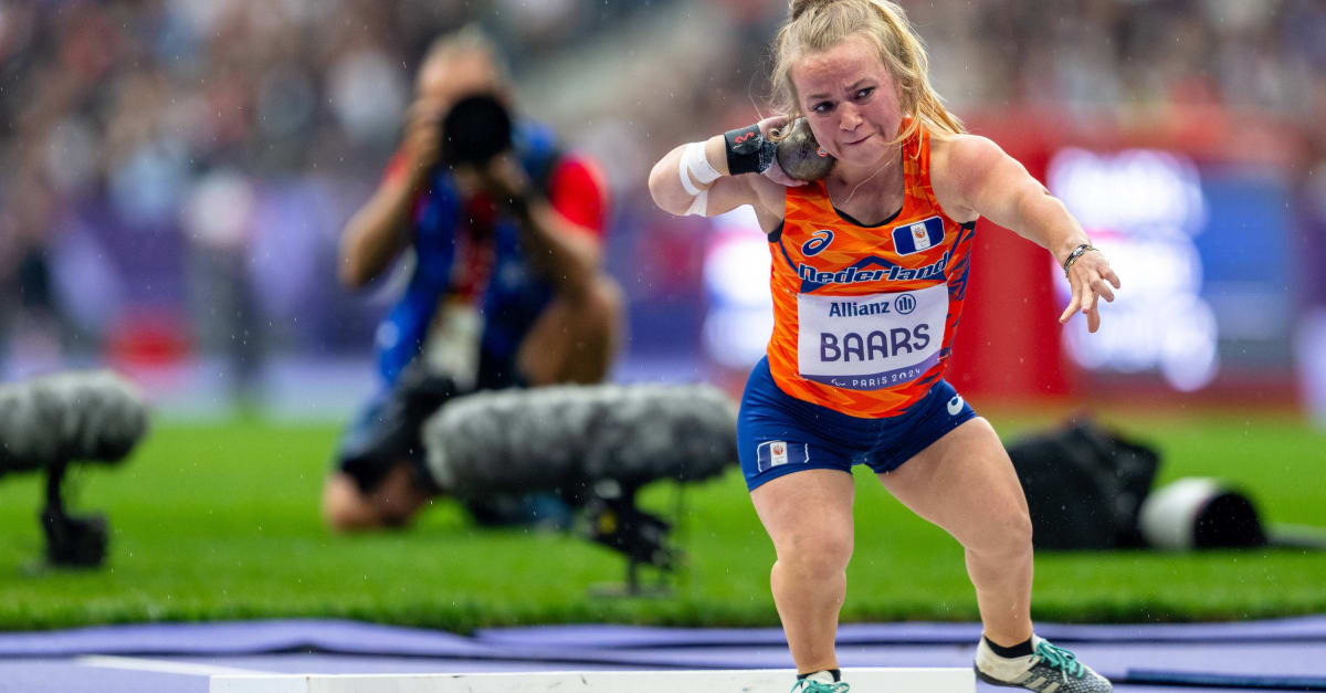 Kogelstootster Baars pakt goud én nieuw paralympisch record | Hart van ...