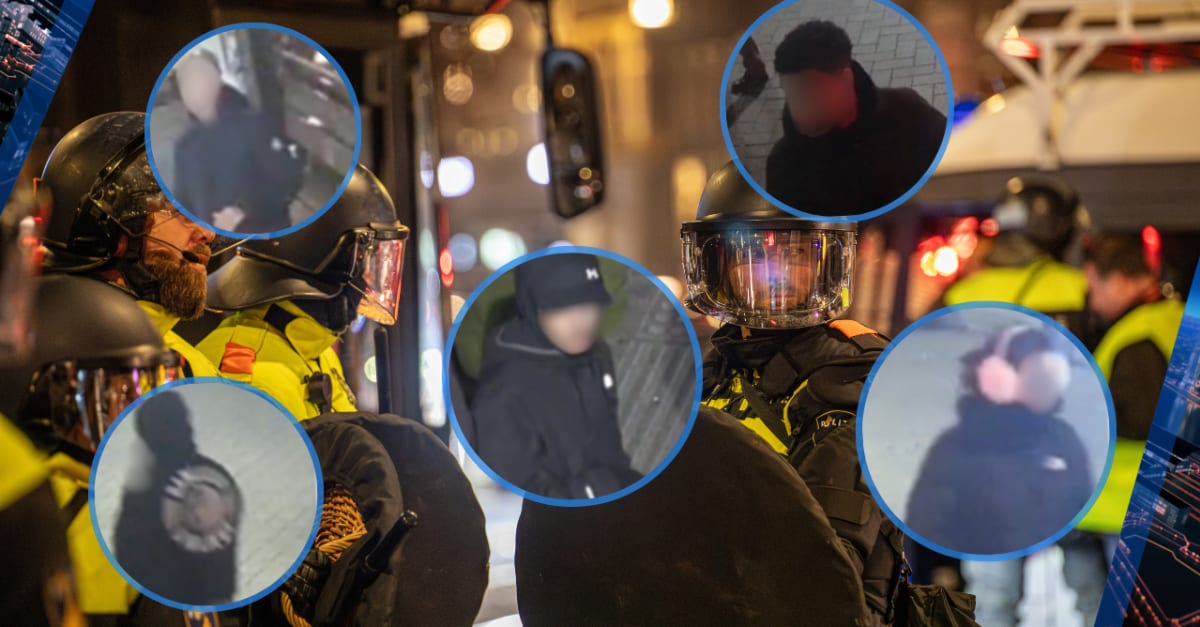 Politie geeft nieuwe beelden vrij van verdachten rellen Amsterdam ...