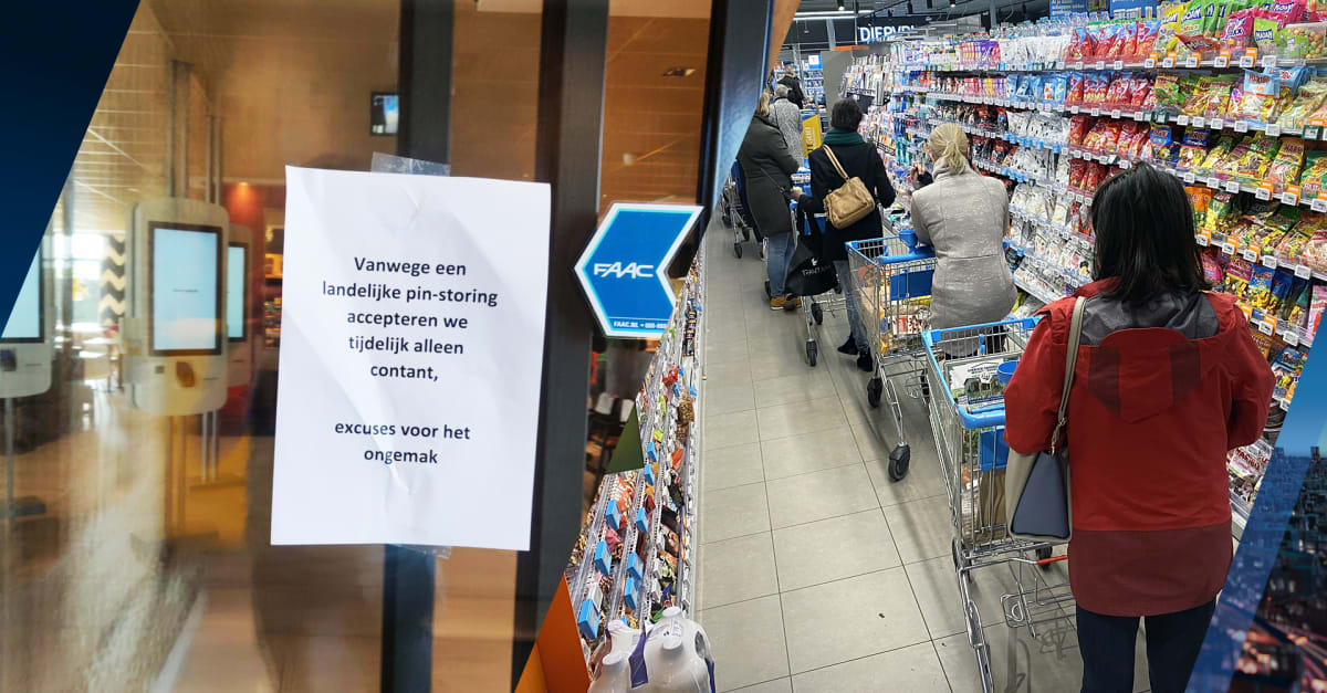 Landelijke pinstoring veroorzaakt lange rijen in winkels, grootste ...