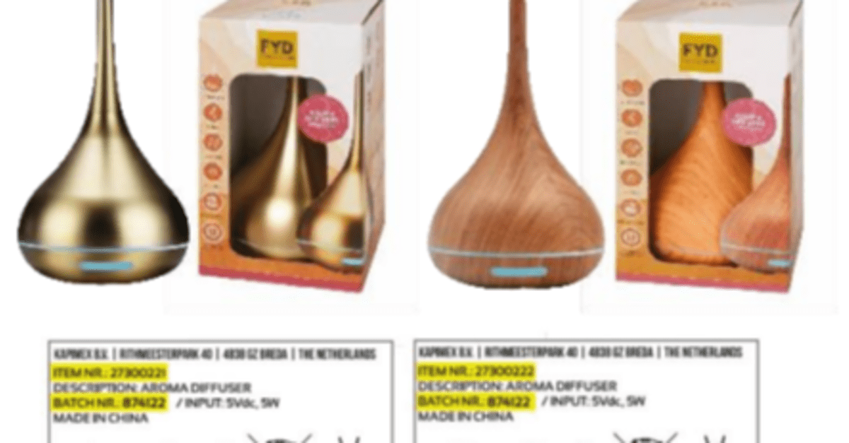 Action roept aroma diffuser terug: kan communicatieapparatuur verstoren | Hart van Nederland