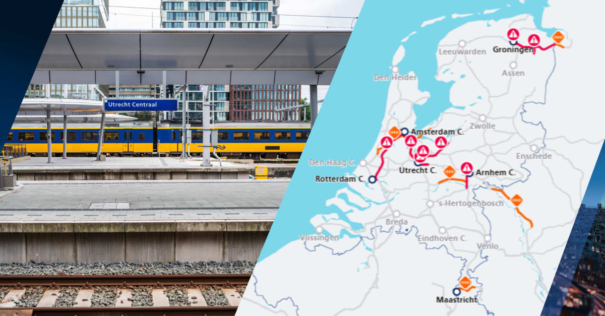 Ochtend vol storingen op het spoor: op welke trajecten loopt het vast ...