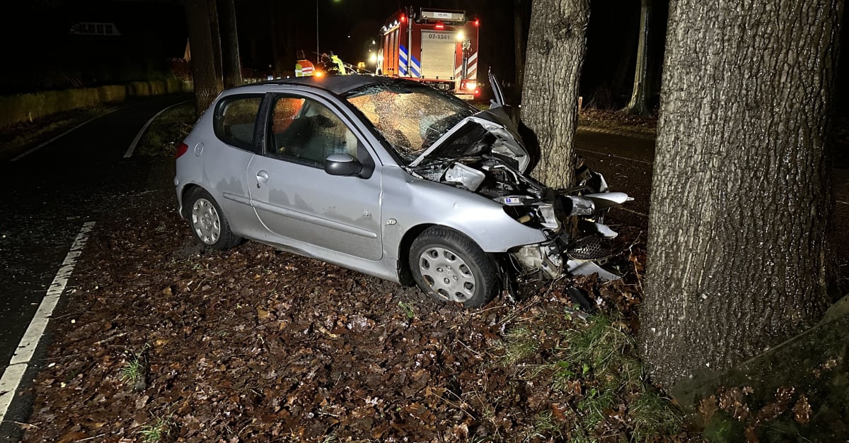 Vrouw (24) verliest controle over stuur en crasht tegen boom in Putten | Hart van Nederland