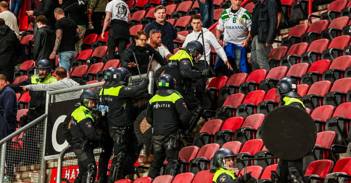 Stadionverbod voor 28 supporters FC Twente na rellen Hammarby IF | Hart van Nederland