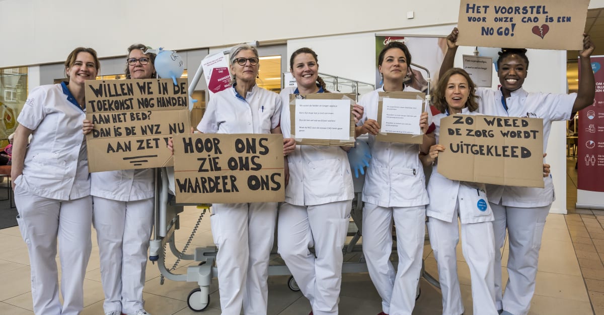 Ziekenhuispersoneel wil werk 24 uur neerleggen voor betere cao | Hart ...