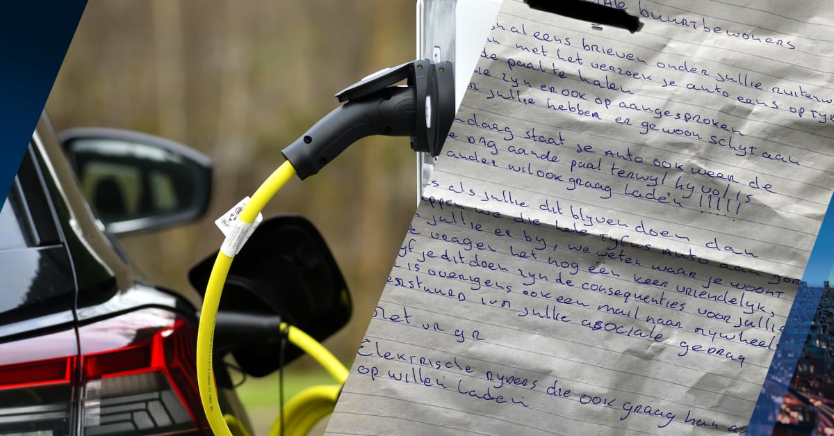 Brenda ontvangt dreigbrief over elektrische auto die constant aan ...