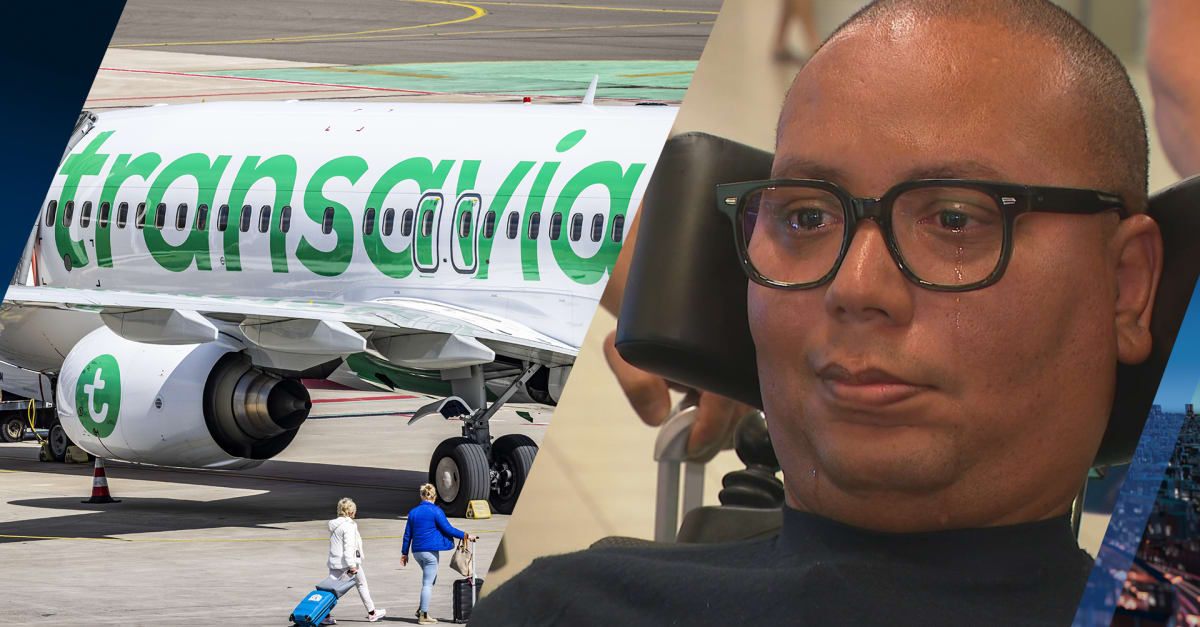 Ernstig zieke Reny wil op vakantie, maar Transavia weigert hem aan ...