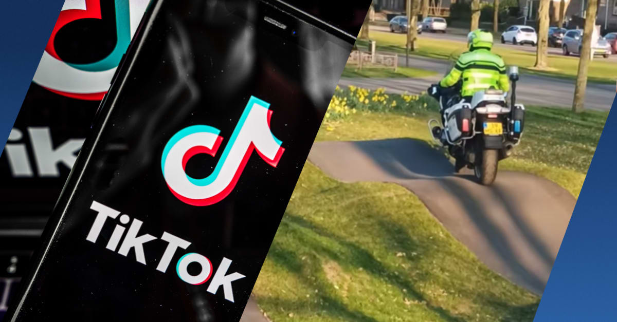 Stuntende motoragent gaat viral op TikTok, video ruim miljoen keer ...