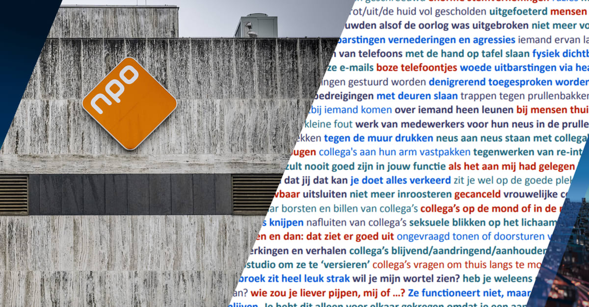 In gezicht spugen en knijpen in geslachtsdelen: dit gebeurde allemaal op de NPO-redactievloer ...