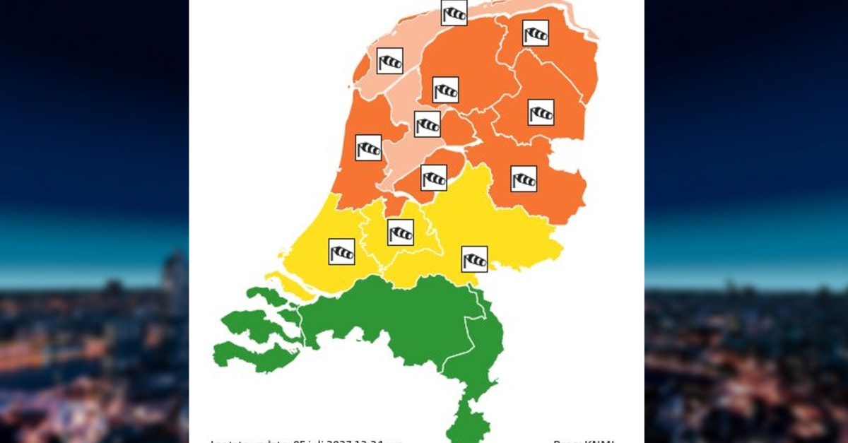 Code rood beëindigd, in noordelijke helft nog code oranje | Hart van ...