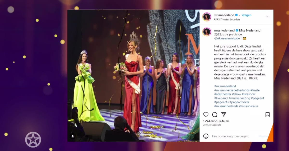 Shownieuws: Amsterdamse Rikkie Kolle (22) is Miss Nederland 2023