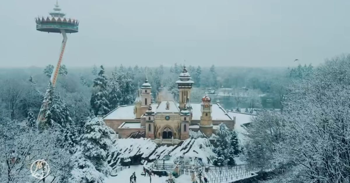 Efteling deelt beelden sprookjesachtig winterweer