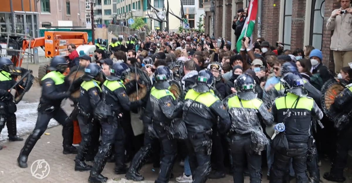 Was optreden van politie bij UvA-protest te ingrijpend? 'Dit is geen ...