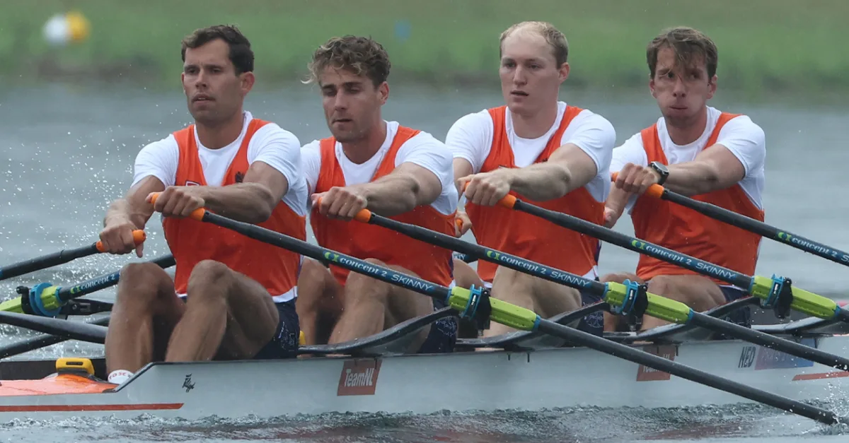 Goud! Nederlandse roeiers dubbelvier bezorgen TeamNL eerste medaille op ...