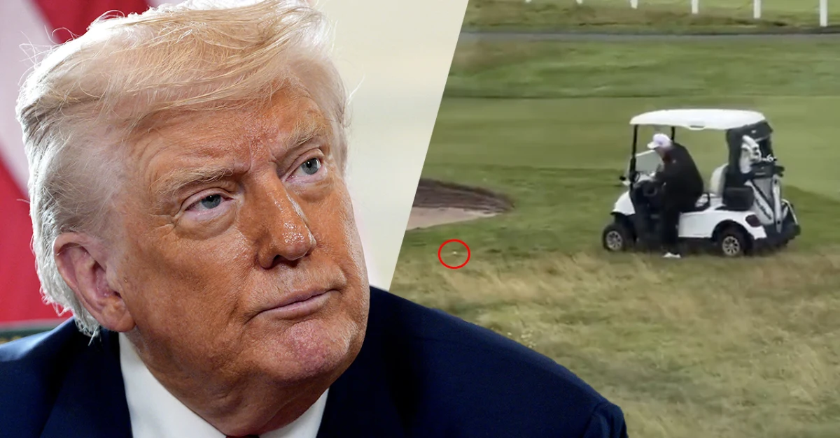 Zien: Donald Trump betrapt op valsspelen tijdens golfen in Schotland ...