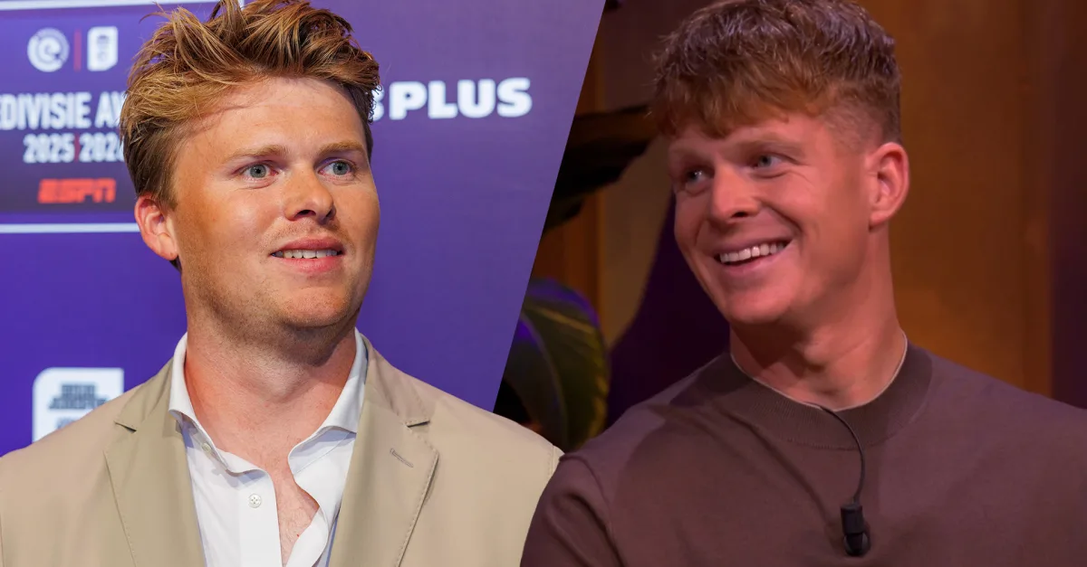 Wouter Bouwman en Ronald Koeman Jr. dinsdag te gast bij Het Oranje Café ...
