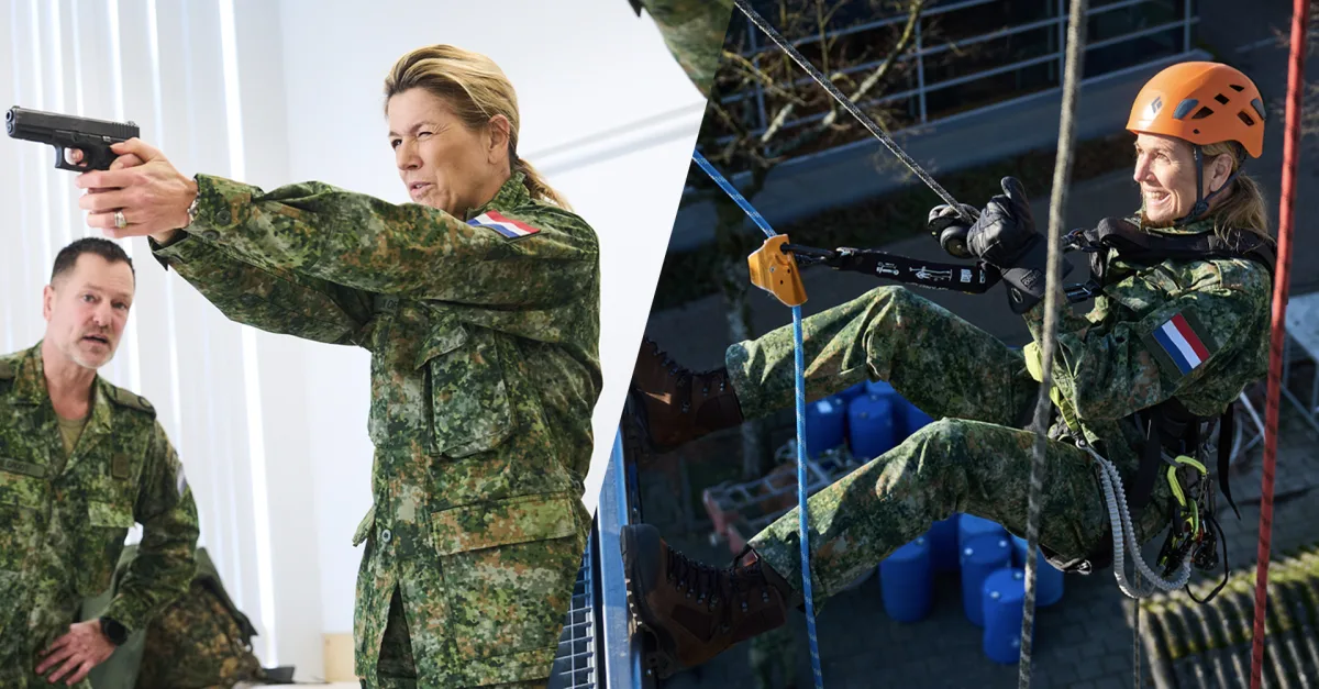 In beeld: Koningin Máxima begonnen met opleiding tot reservist ...