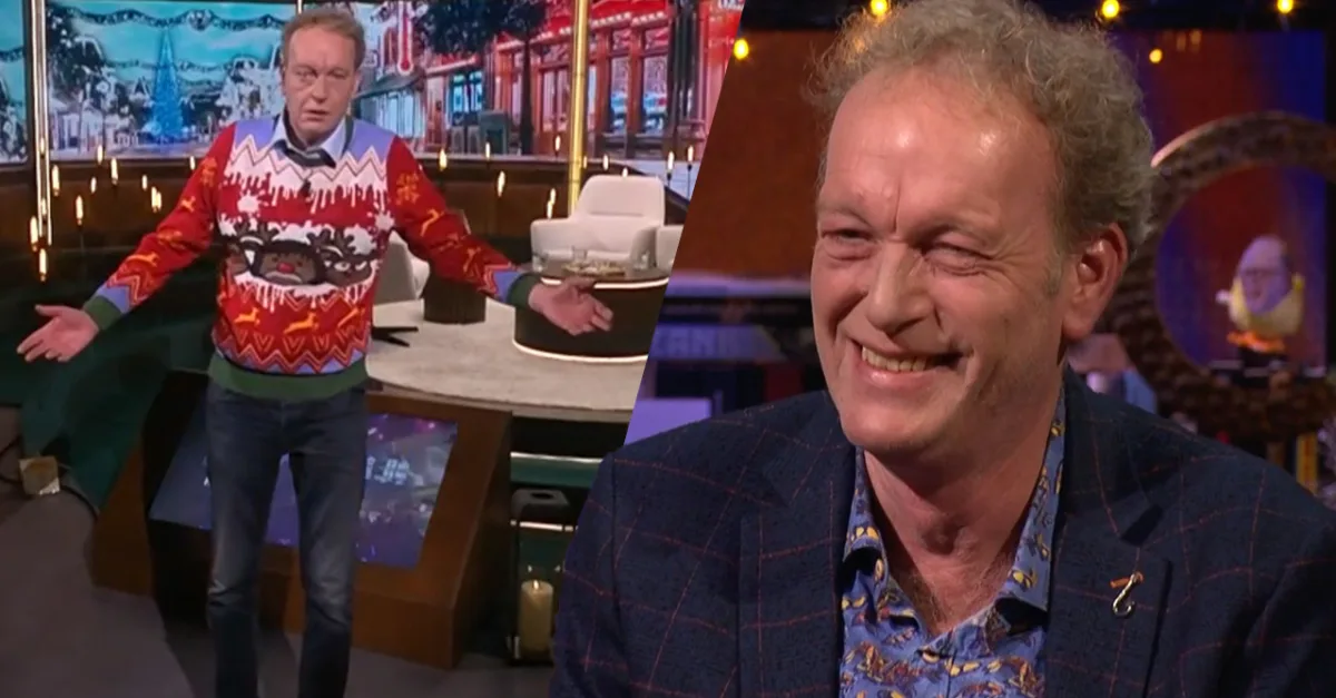 Koert Westerman pronkt in Vandaag Inside-kersttrui tijdens Viaplay ...