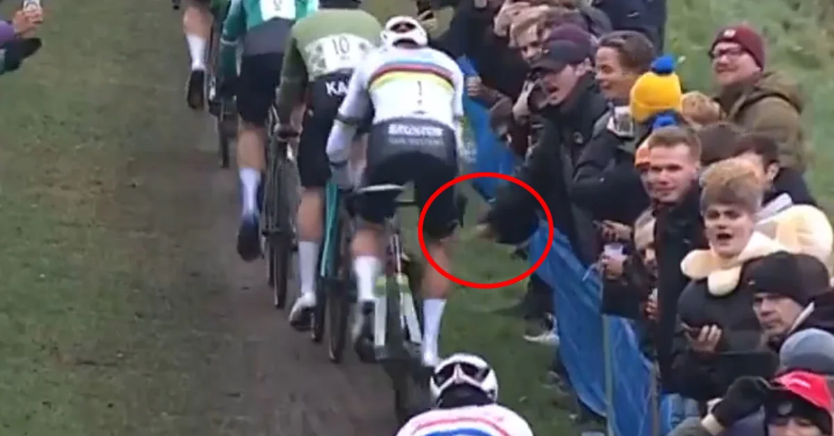 Video: Mathieu van der Poel weer slachtoffer van hinder door ...