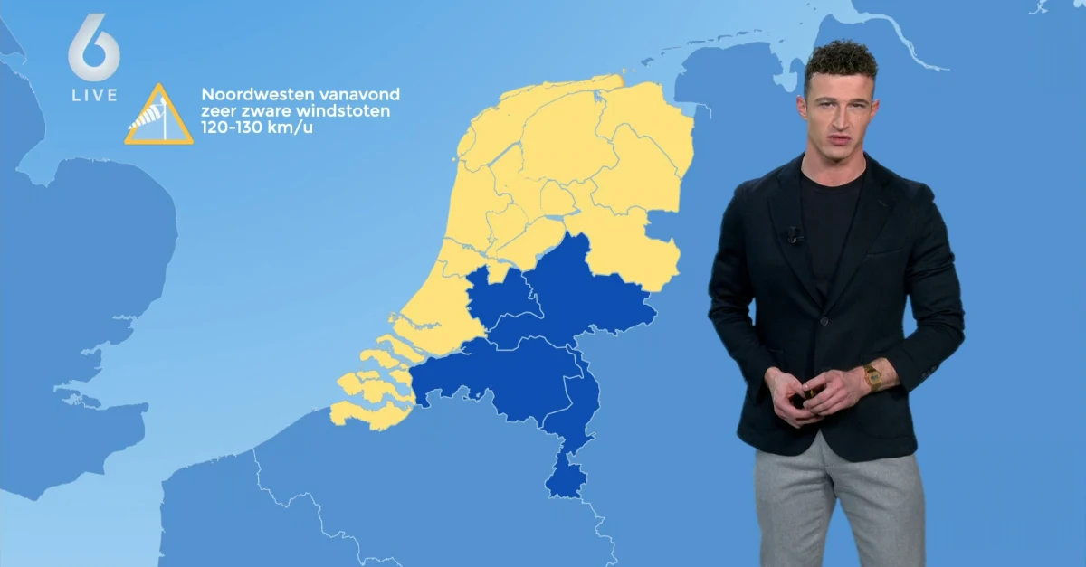 Storm Conall zorgt voor onstuimig weer: windstoten van 120- tot 130 km/uur