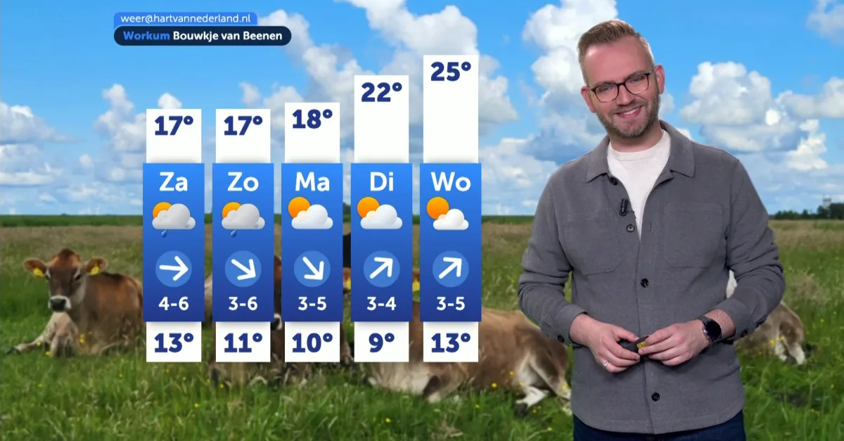 Weerbericht vrijdag 12 juni 2026